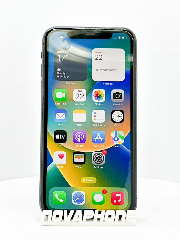 Apple iPhone 11 (64GB) - Akku: 100% - Szín: Fekete - Nova Phone